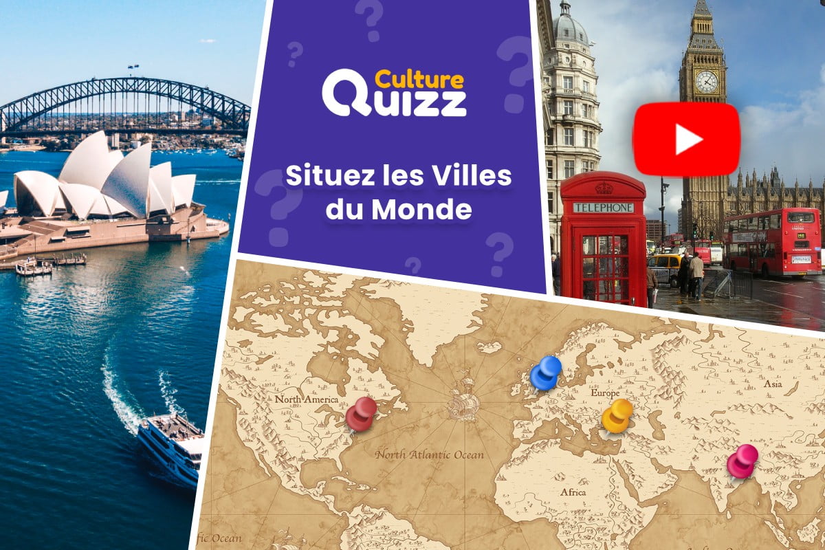 Quiz vidéo : Situez 45 Villes du Monde - Géographie | Culture Quizz
