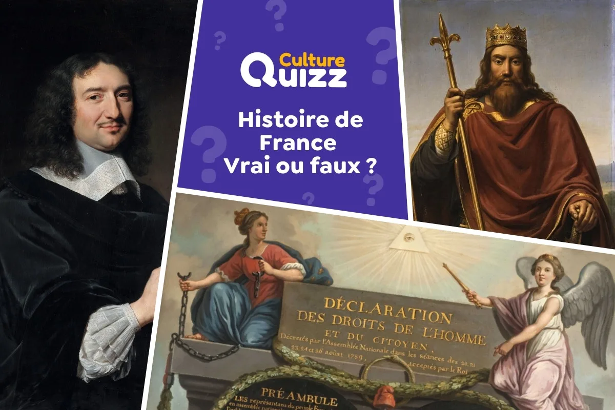 Quiz Histoire de France : Vrai ou Faux #3 - Histoire - Niveau Moyen ...